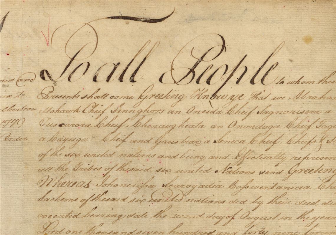 Text of the 1749 deed for Pittsburgh and surrounding land | Pittsburgh ...