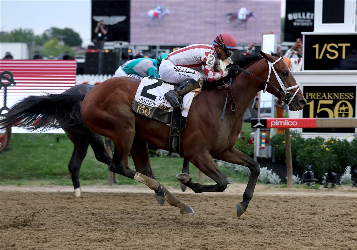 Journalism charges late to win the 150th Preakness Stakes. | Pittsburgh ...