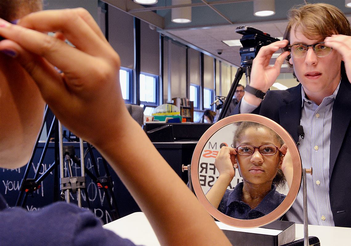 Chromos Eyewear founder donates free glasses to students | Pittsburgh ...