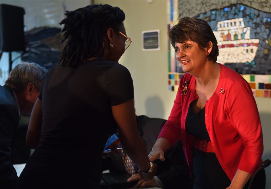 Anne Holton visits Pittsburgh on behalf of her VP nominee husband ...