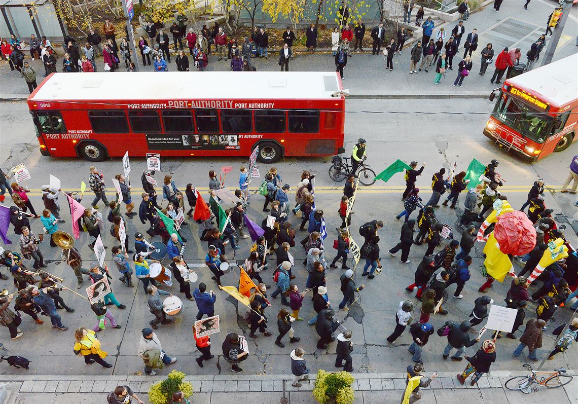 Pittsburgh workers protest as part of nationwide wage demand ...