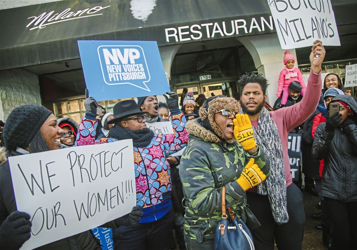 Protesters demand justice for woman attacked by Pittsburgh pizzeria ...