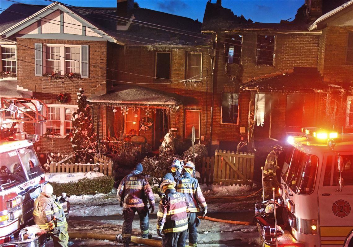 Overnight 3-alarm fire damages rowhouses in East Pittsburgh ...