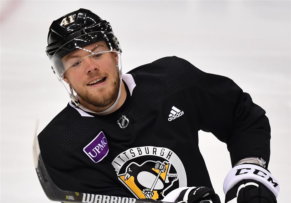 Daniel Sprong is back up with the Penguins and biding his time ...