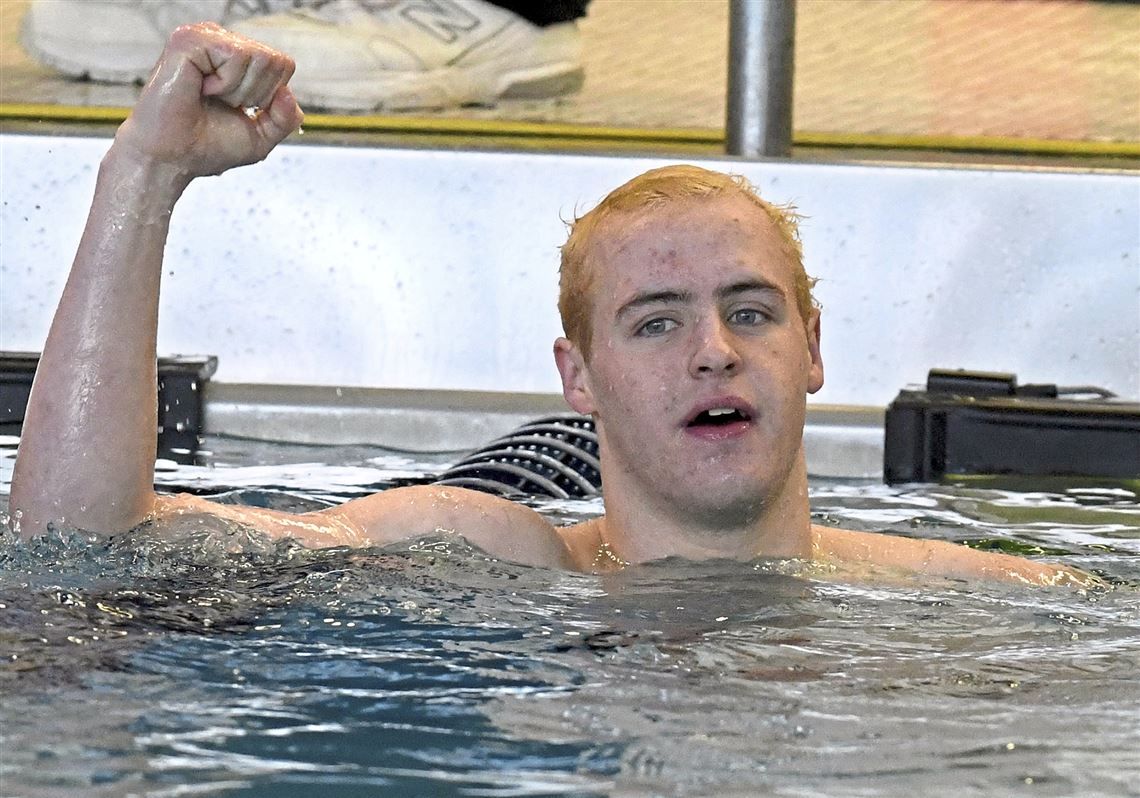 Upper St. Clair's Josh Matheny sets national record in 100-yard ...