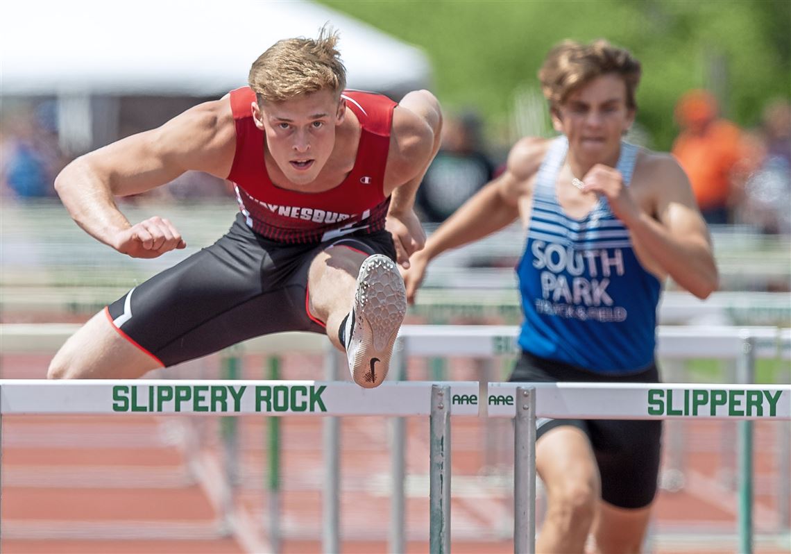 WPIAL Class 2A Boys Track: Waynesburg's Layton overcomes hurdle to win ...