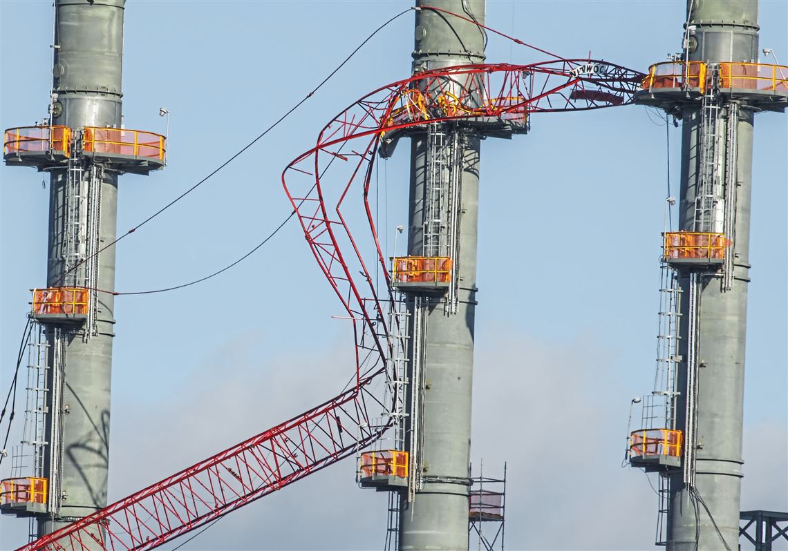 Crane topples at Shell plant, hundreds remain without power due to ...