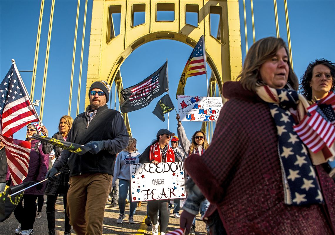 Conservative rally in Downtown Pittsburgh targets masks, election ...