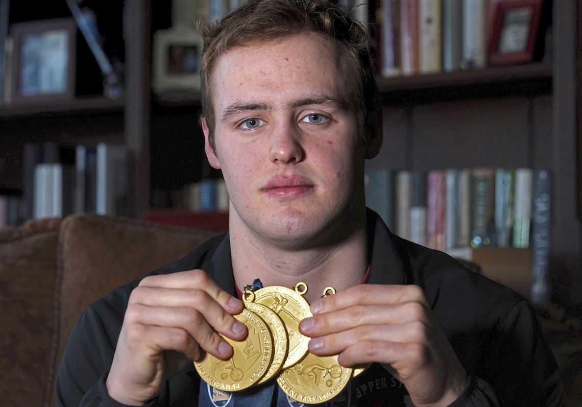 Making waves: Upper St. Clair swimmer Josh Matheny already an all-time ...