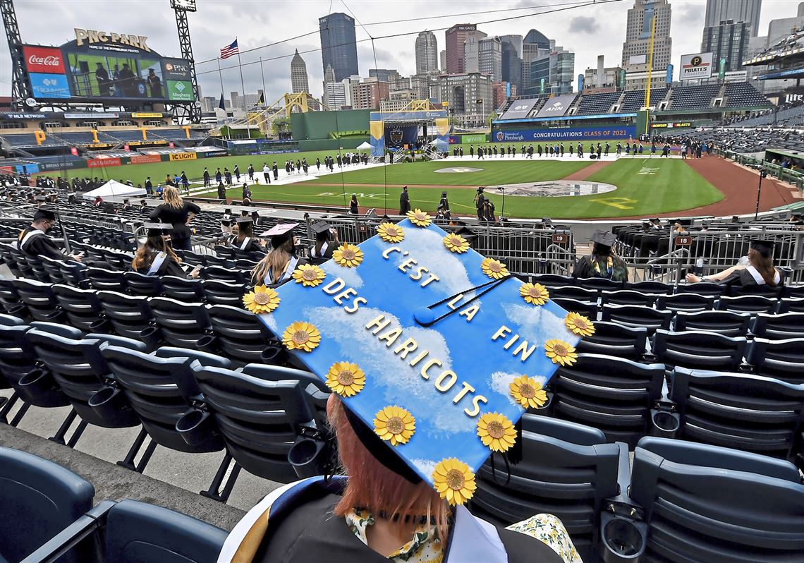 IMAGES: Pitt seniors cross the stage at PNC Park during unusual ...