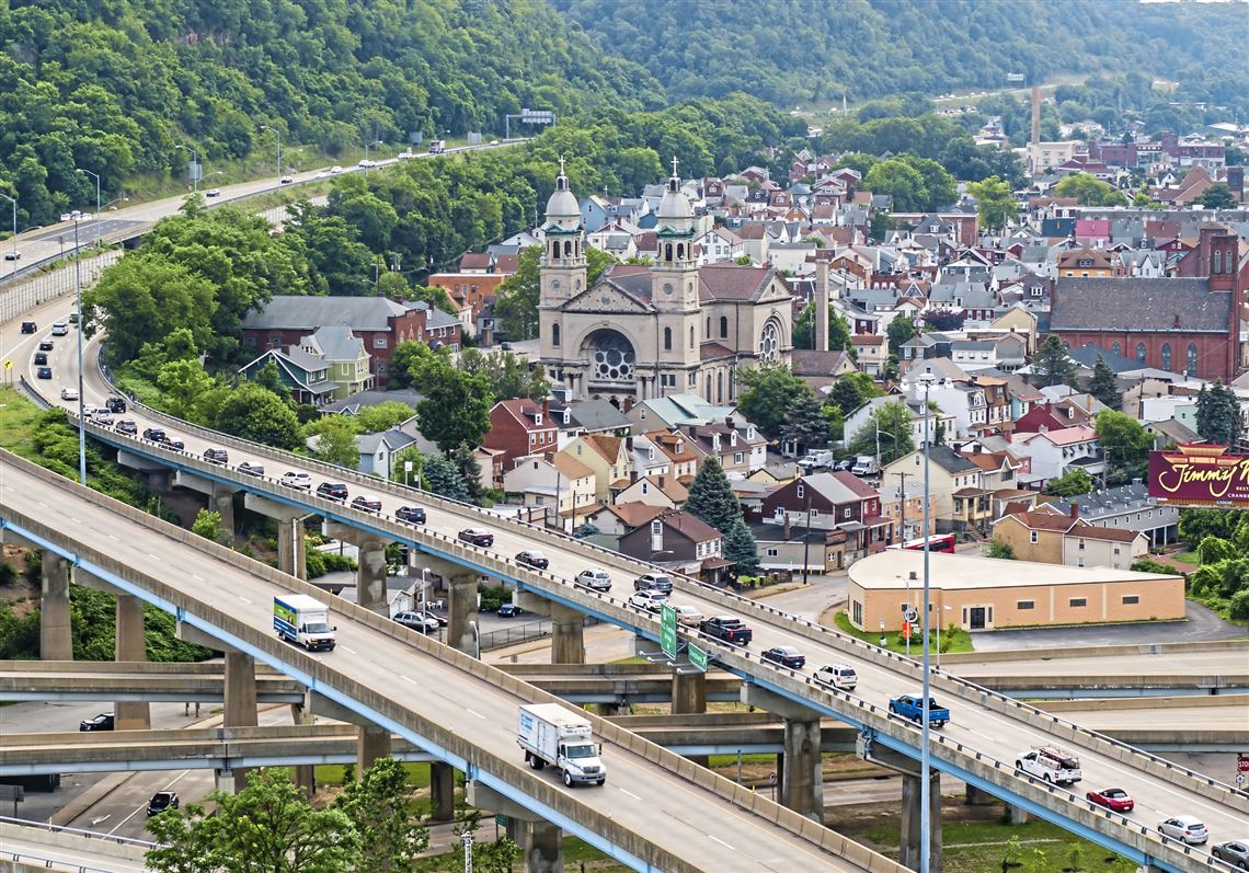 New northbound lane on Route 28 under the Highland Park Bridge is ...