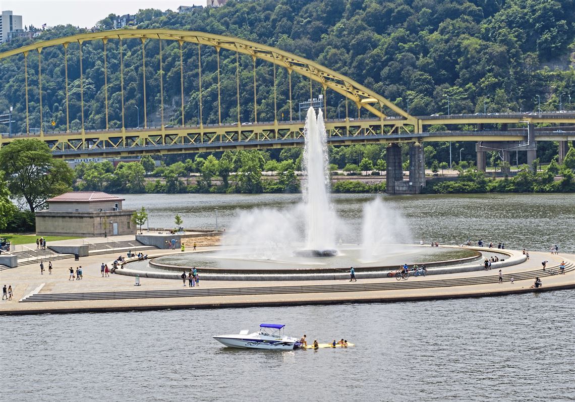 Pittsburgh Fountain Renovation Market Square - Open For Business