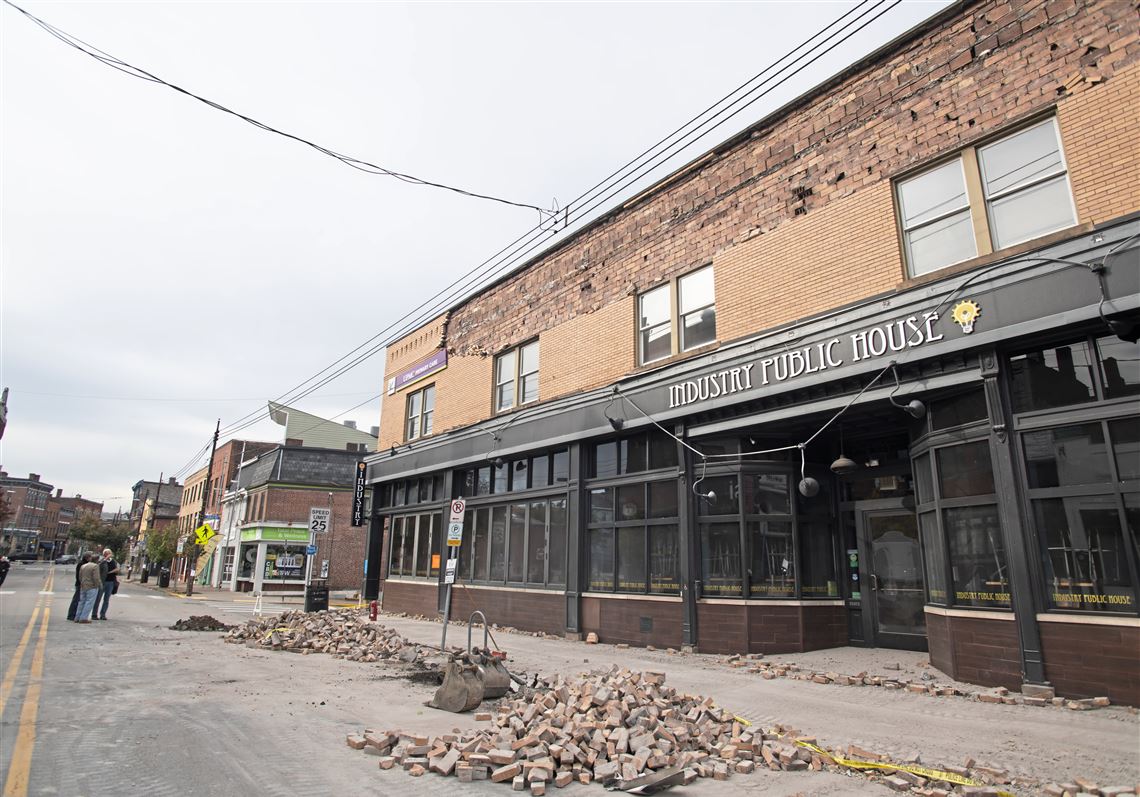 Butler Street facade collapses, street remains closed | Pittsburgh Post ...
