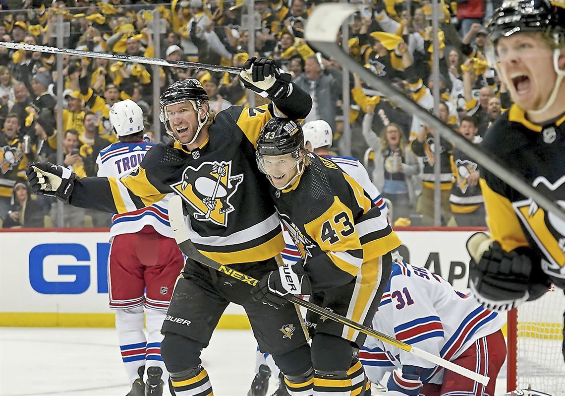 After nearly blowing Game 3, Pens beat Rangers to take 2-1 series lead ...