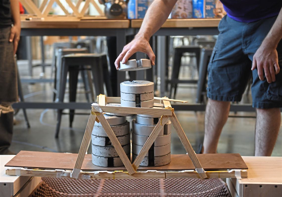 Middle school students learn how to construct bridges | Pittsburgh Post ...