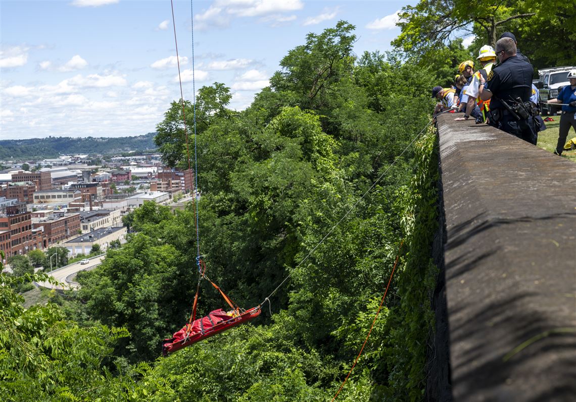 Crews rescue woman from hillside above East Busway | Pittsburgh Post ...