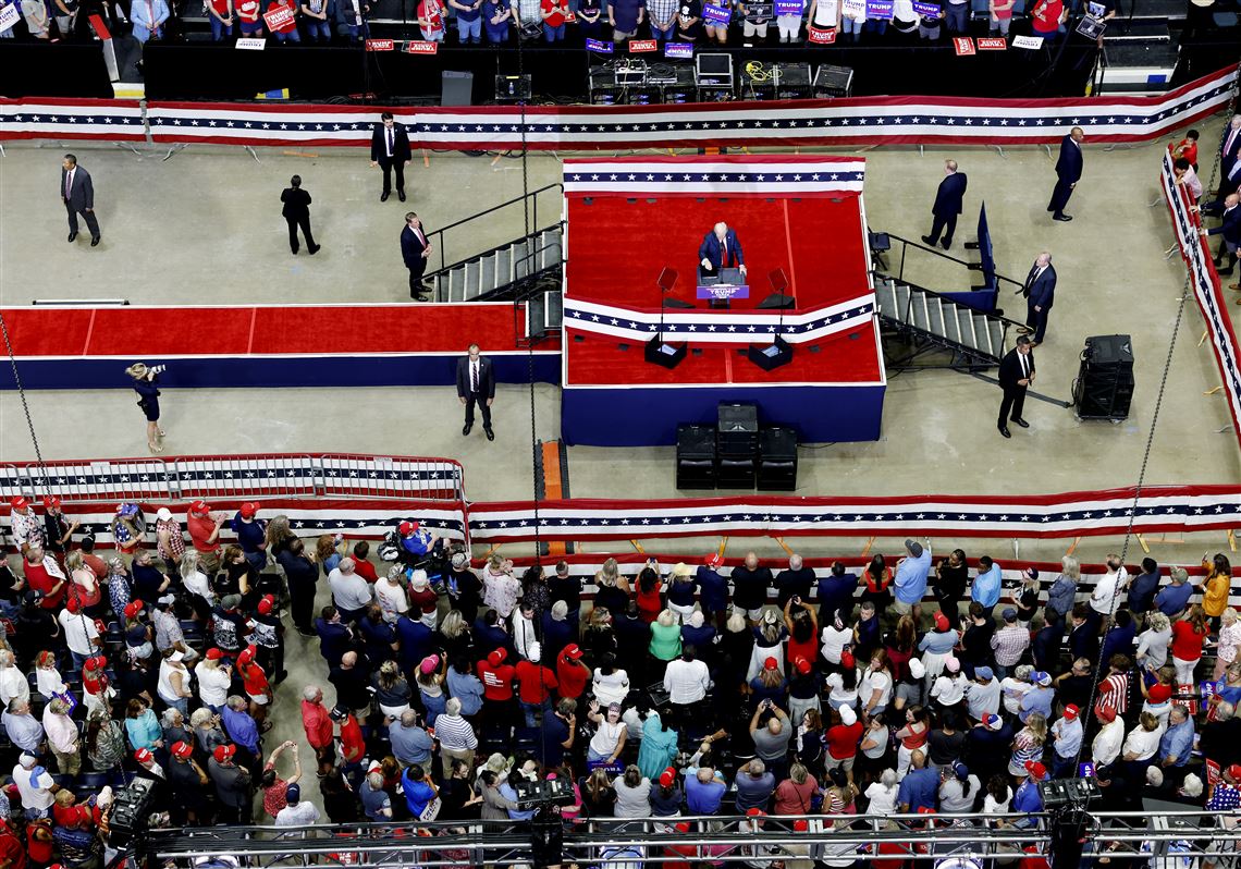 Tight security and concerns mark Trump's first rally since Butler ...