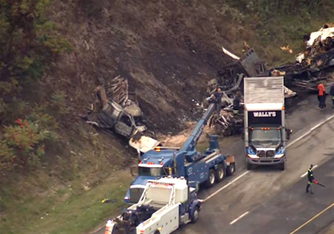 2 killed in fiery head-on crash involving semitrailer on Interstate 79 ...