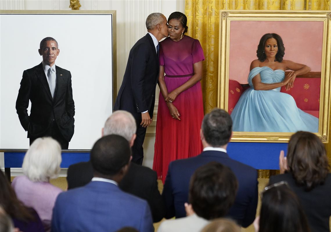 Obamas return to White House for unveiling of official portraits ...