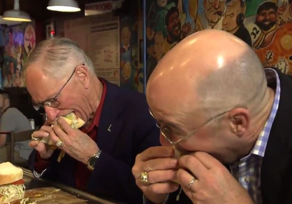 Watch: NBC's Doc Emrick gives play-by-play of Primanti's sandwich ...