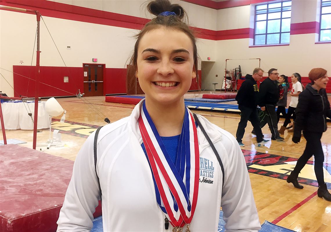 Burrell's Taylor Johnson named WPIAL all-around individual champion in ...