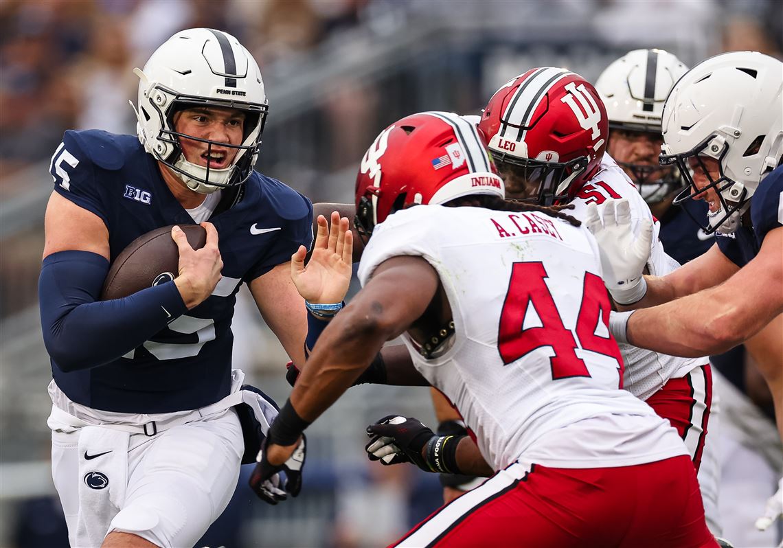 No. 10 Penn State escapes upset scare from Indiana behind Drew Allar's ...