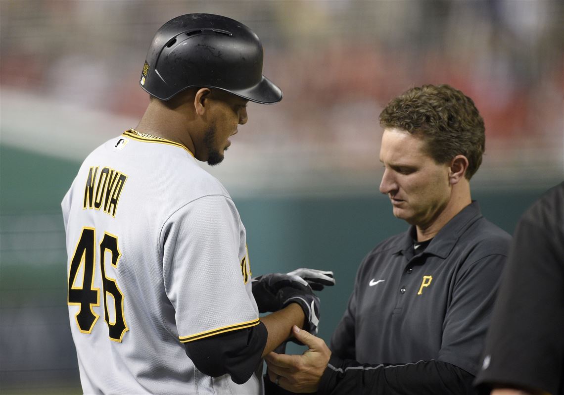 Ivan Nova leaves Pirates-Nationals game after being hit with pitch ...