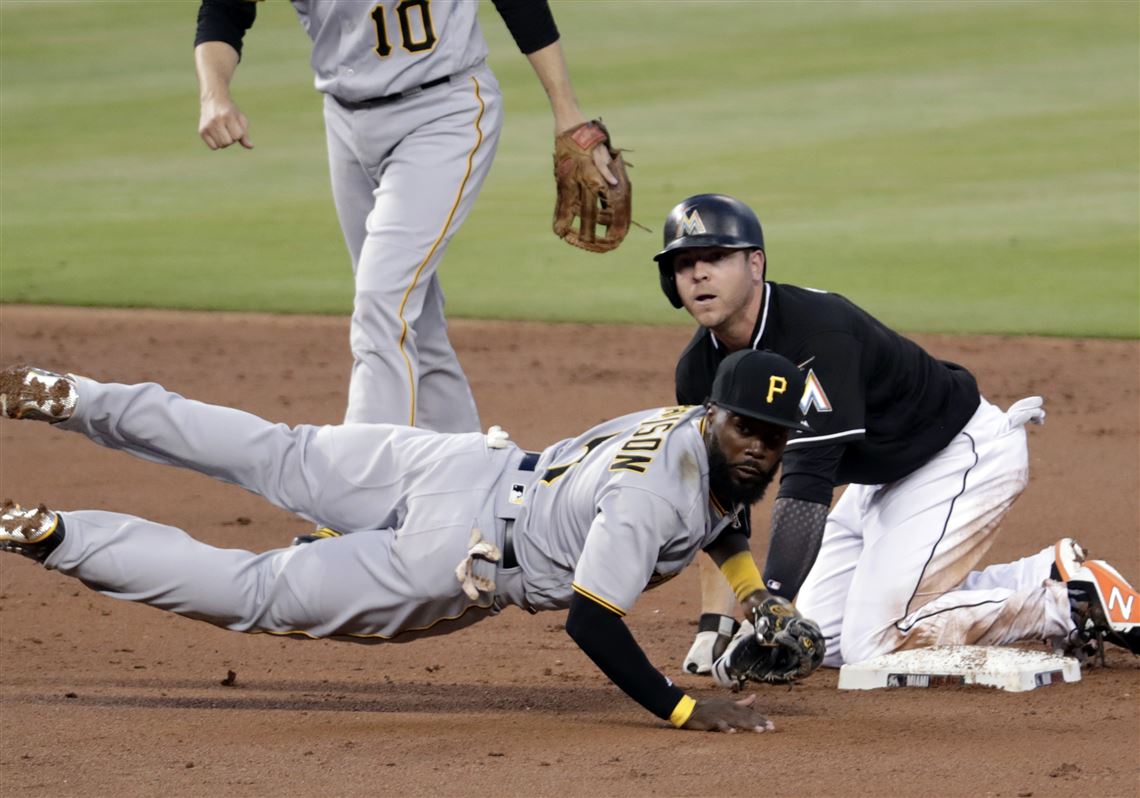 Josh Harrison leaves Pirates vs. Marlins game after being hit by a ...