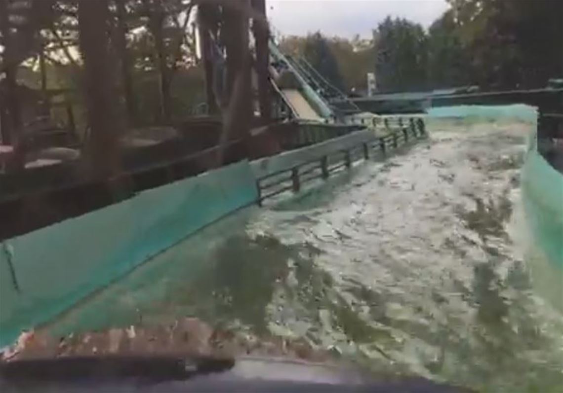 We took one of the last rides on Kennywood's Log Jammer | Pittsburgh ...