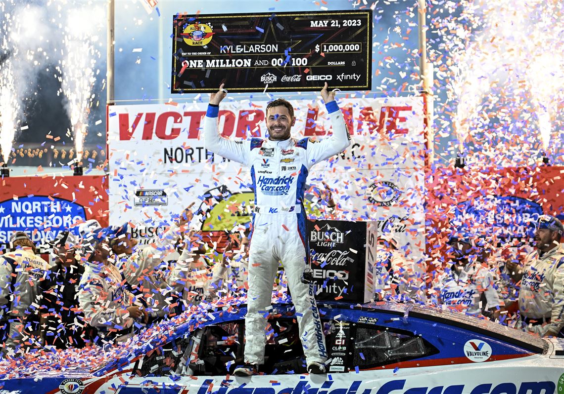 Kyle Larson dominates for 3rd NASCAR All-Star race win, takes home $1 ...