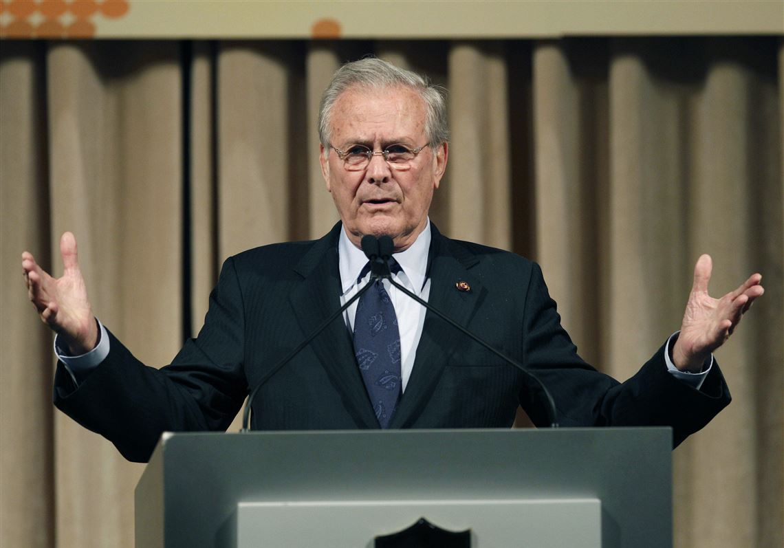 Former Defense Secretary Donald Rumsfeld dies at 88 | Pittsburgh Post ...