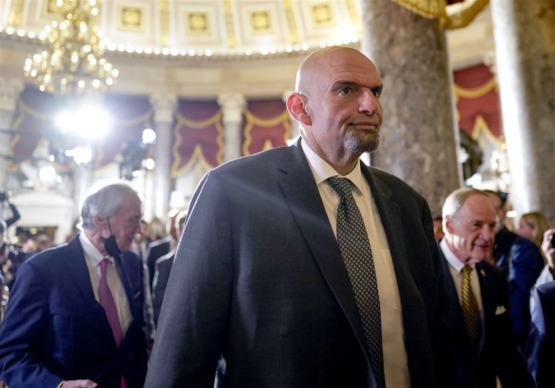 John Fetterman, Pa. senator, hospitalized after feeling lightheaded ...