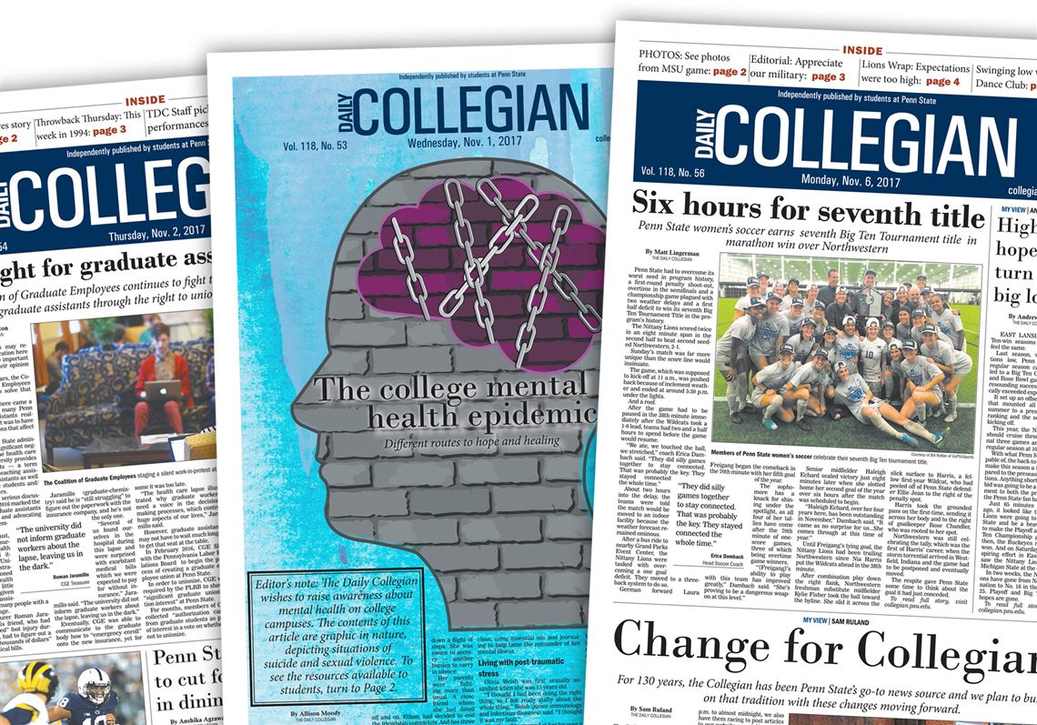 PSU's Daily Collegian no longer daily — at least not in print ...