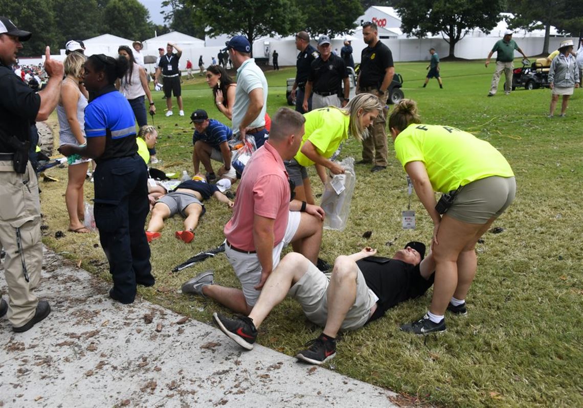 Lightning strike at Tour Championship in Atlanta causes 6 injuries ...