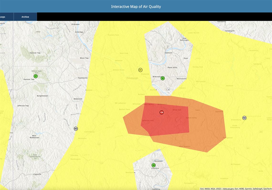 Air pollution warning issued for Mon Valley | Pittsburgh Post-Gazette