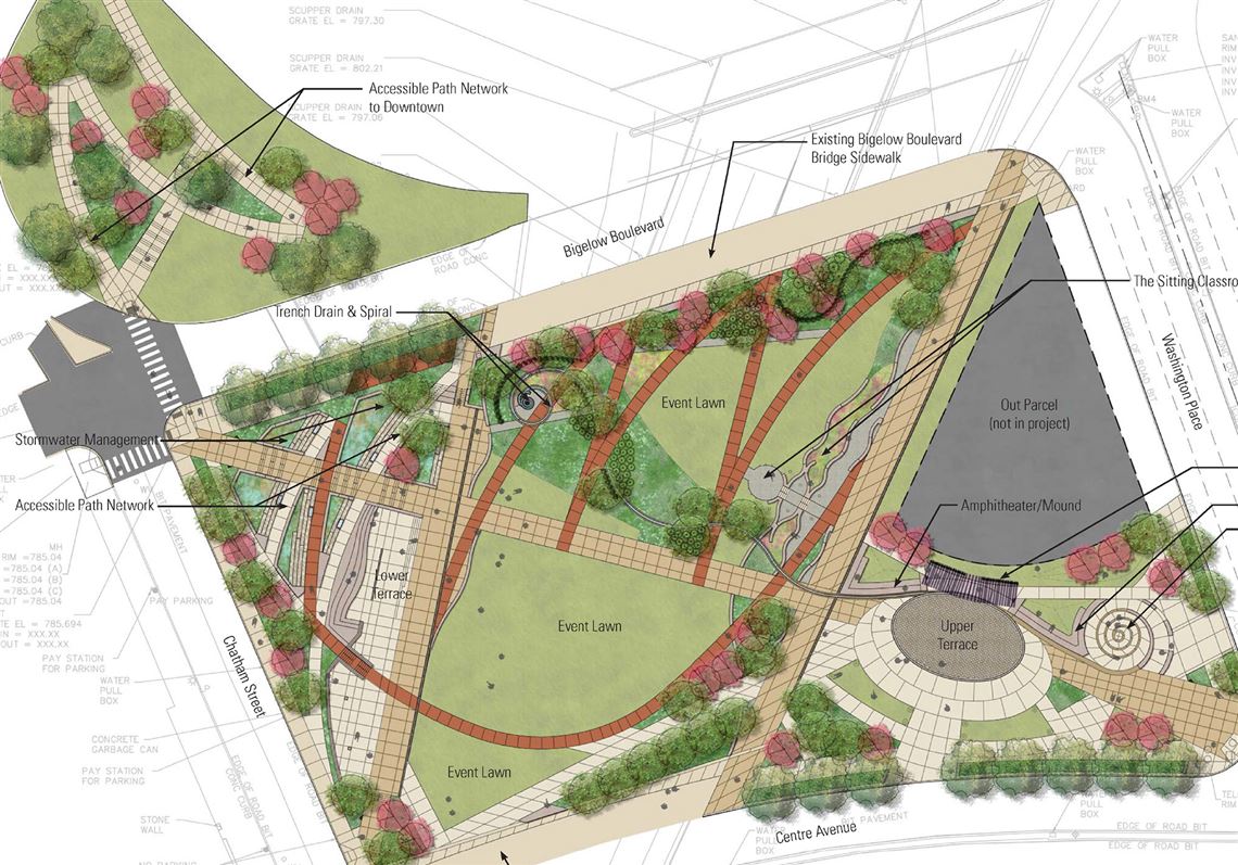 Pedestrian park to put lawns, walkways over I-579 | Pittsburgh Post-Gazette