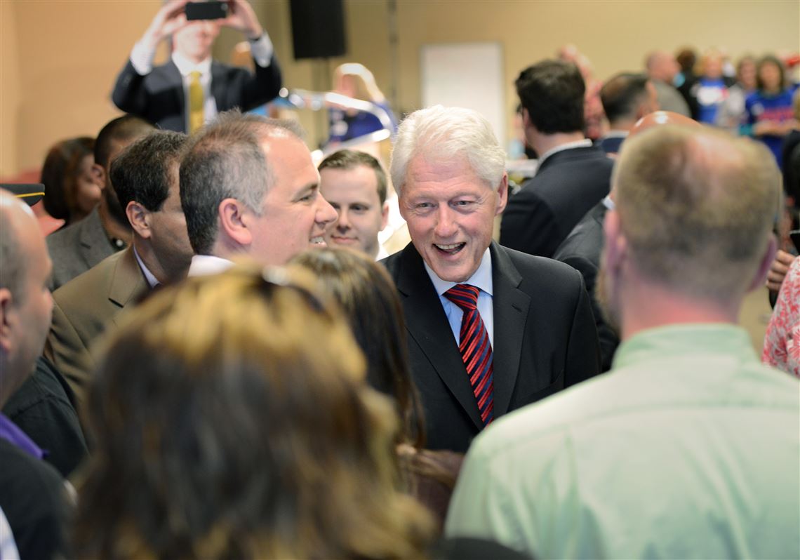 Bill Clinton campaigns on South Side and in Johnstown for Hillary ...