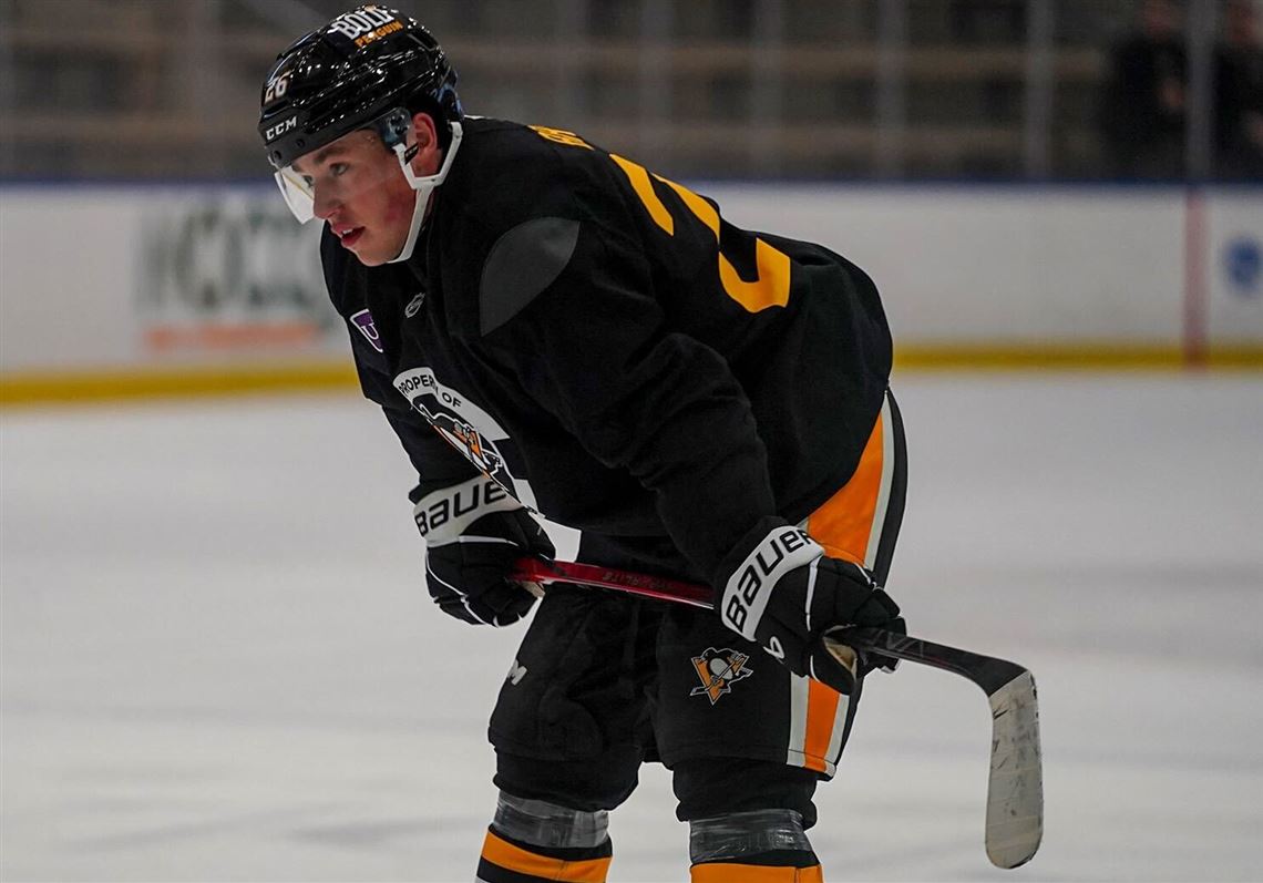 Tristan Broz starts his push for a Penguins roster spot with two goals ...