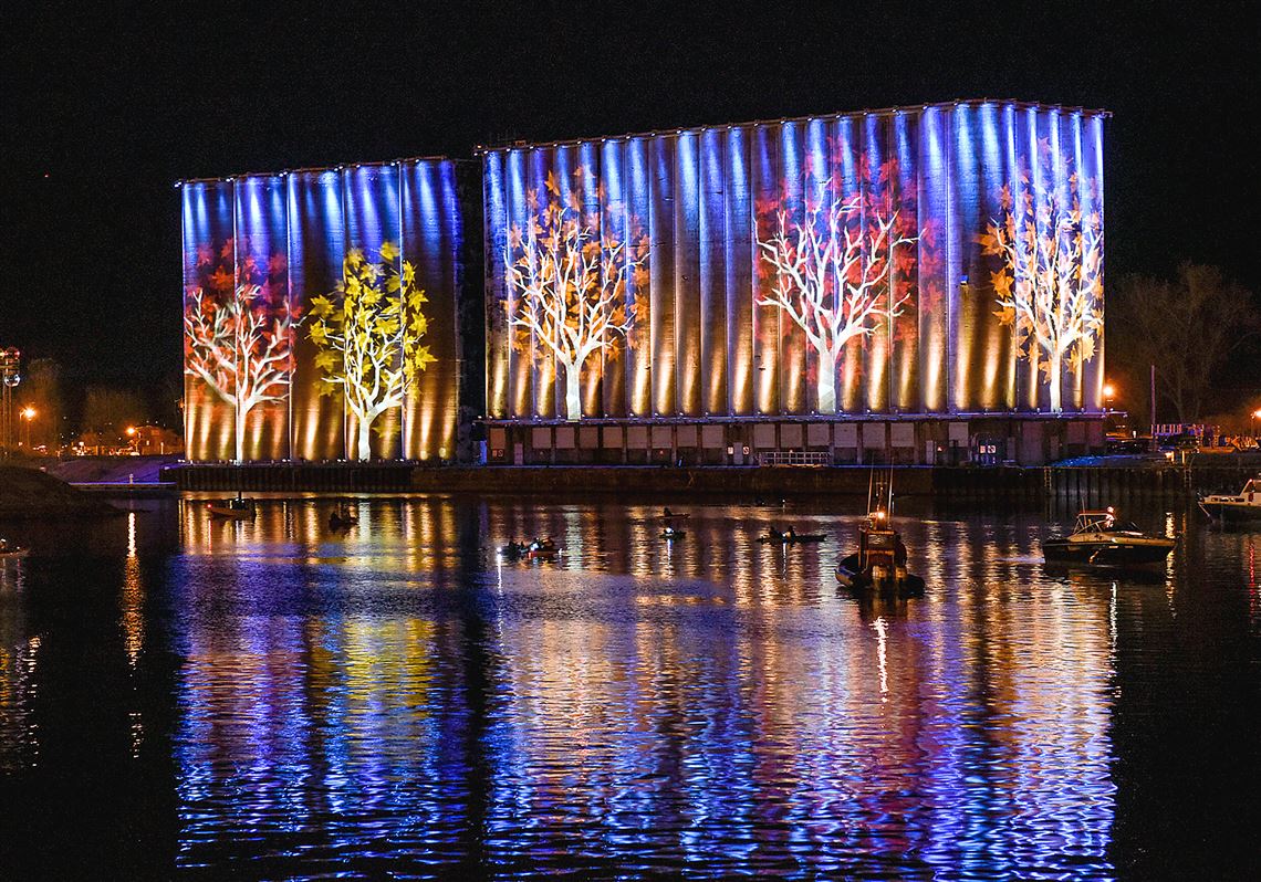 Silo light show, concerts big draws at Canalside in Buffalo ...