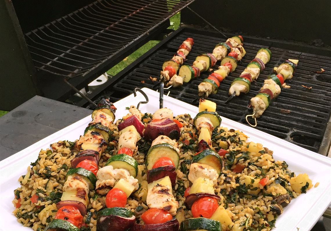 Let's eat: Spicy Chicken Kabobs with Vegetable Rice | Pittsburgh Post ...
