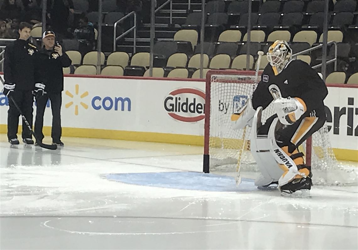 Matt Murray back on the ice for individual work before Penguins ...