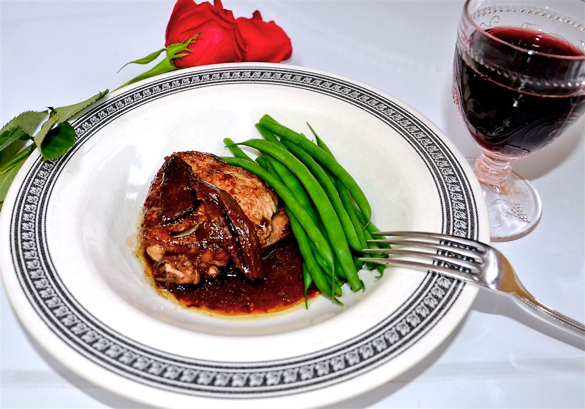 Pour yourself a glass of red wine, use the rest in your Valentine's Day ...