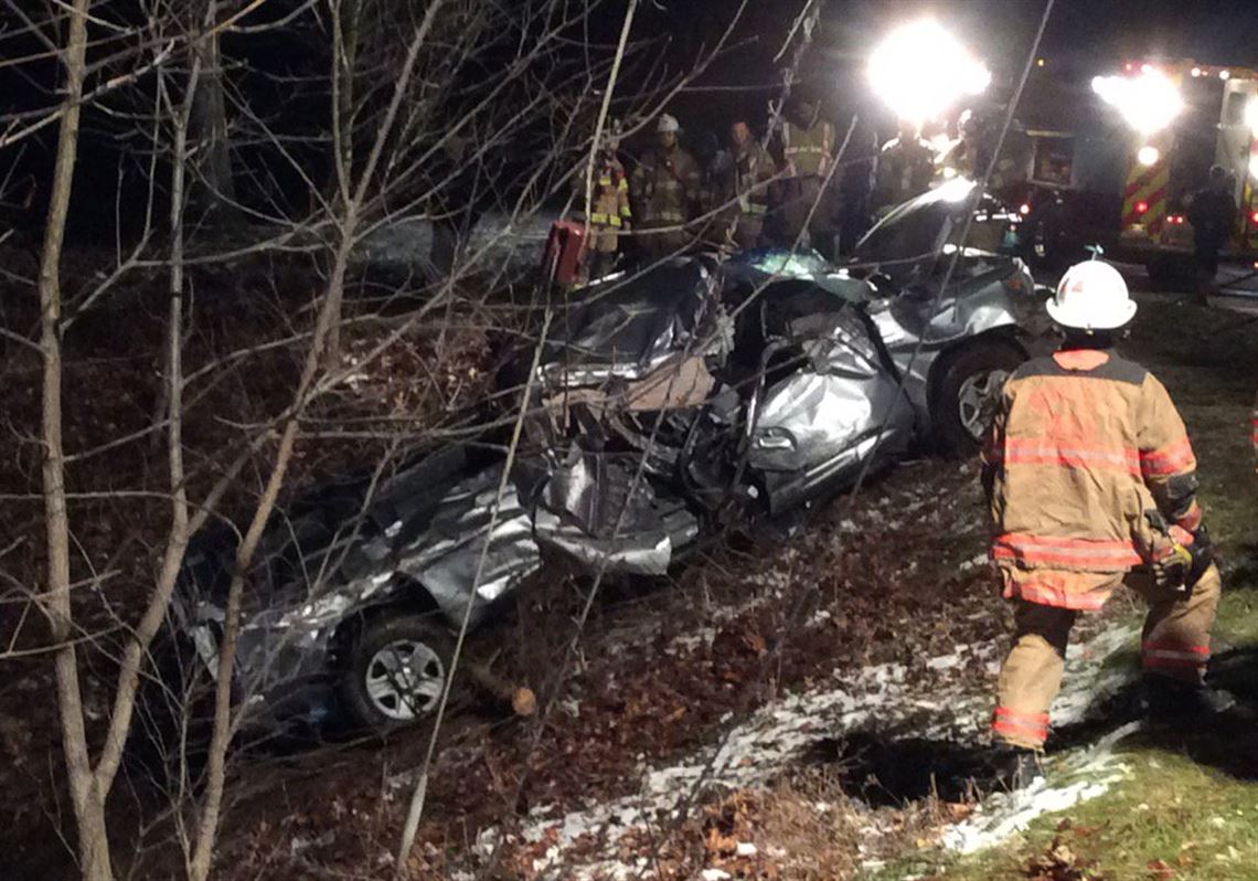 Driver injured after pickup truck crashes over Shaler hillside ...