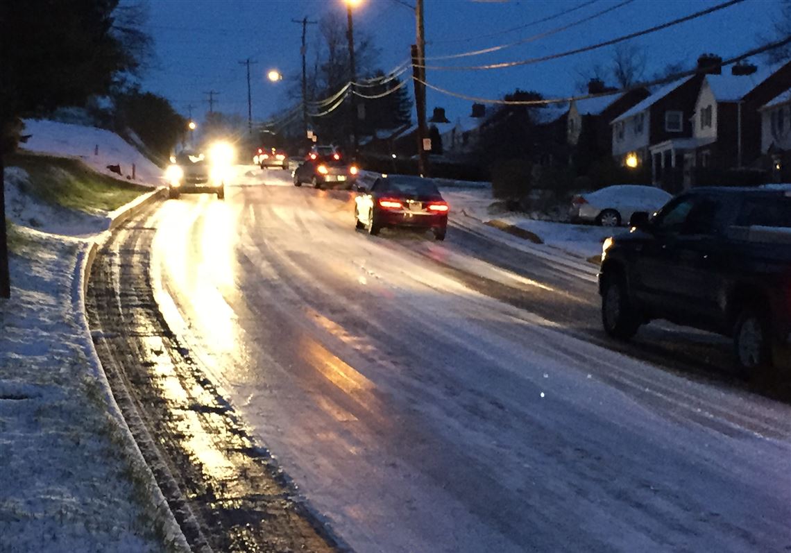 April snow, ice make for dicey commute throughout Pittsburgh ...